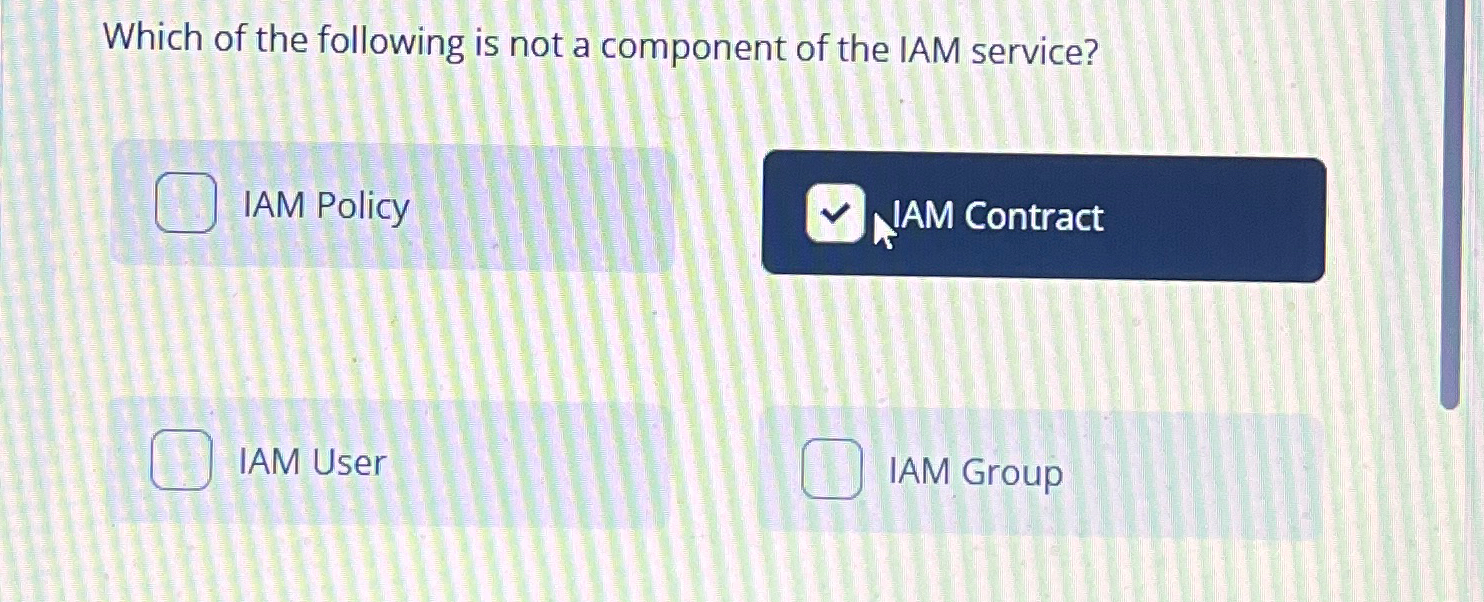 Solved Which of the following is not a component of the IAM | Chegg.com Solved Which of the following is not a component of the IAM | Chegg.com