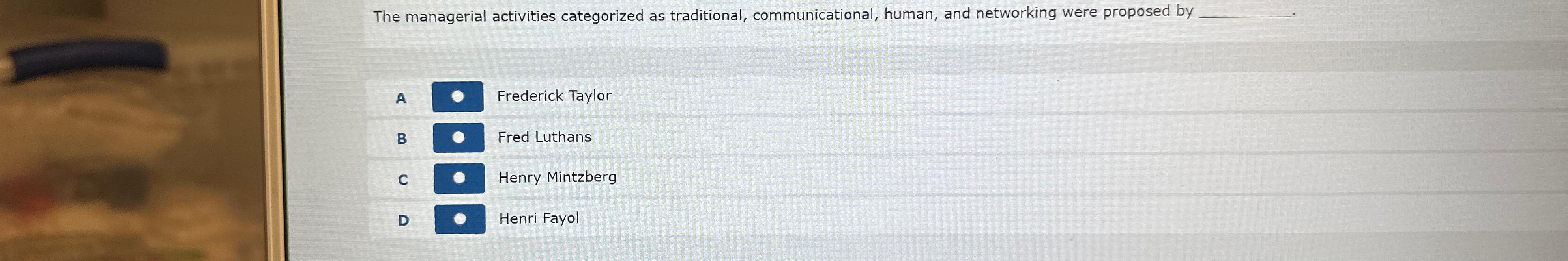 Solved The managerial activities categorized as traditional, | Chegg.com