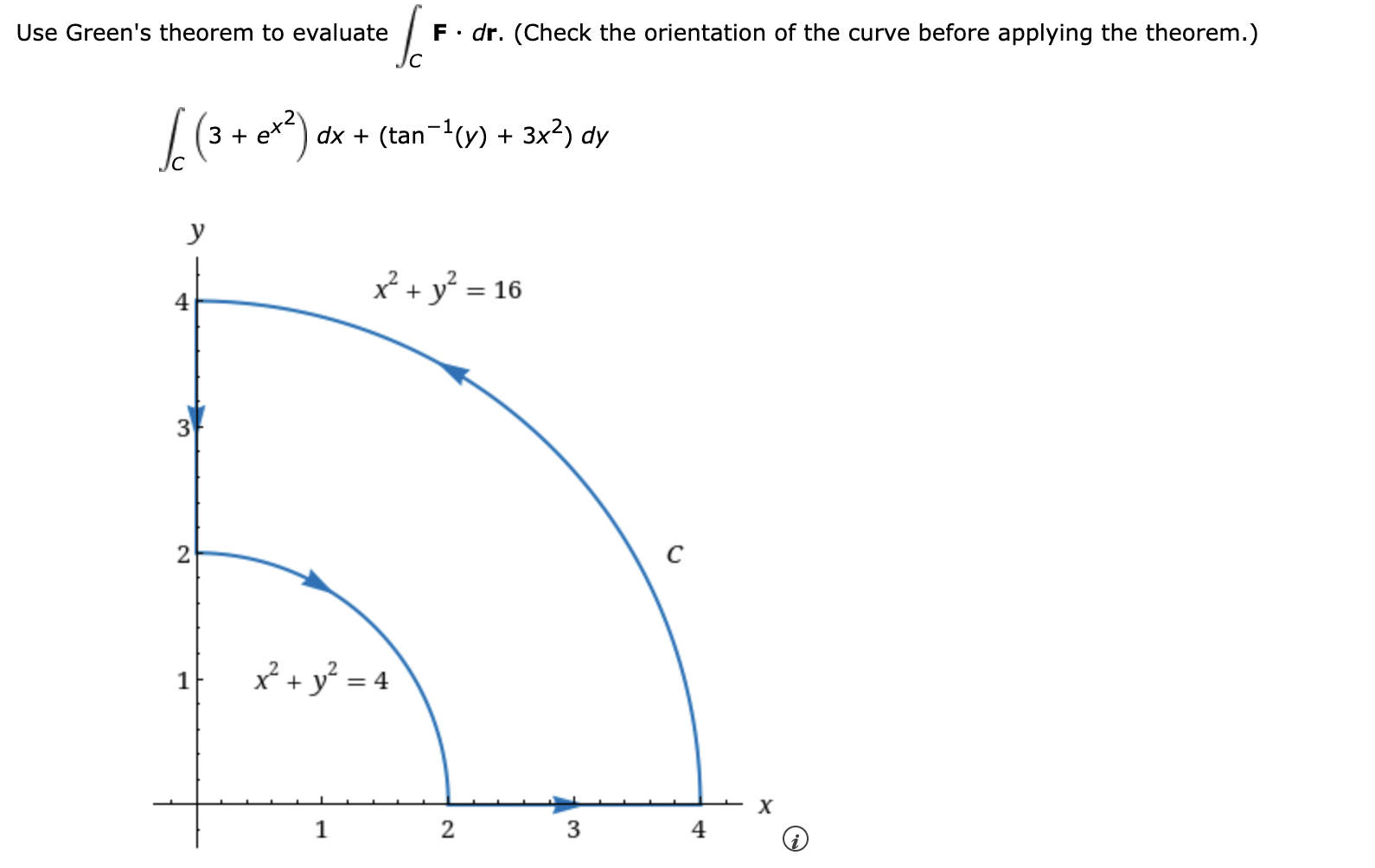 Solved Use Green's theorem to evaluate ∫C﻿F*dr. (Check the | Chegg.com