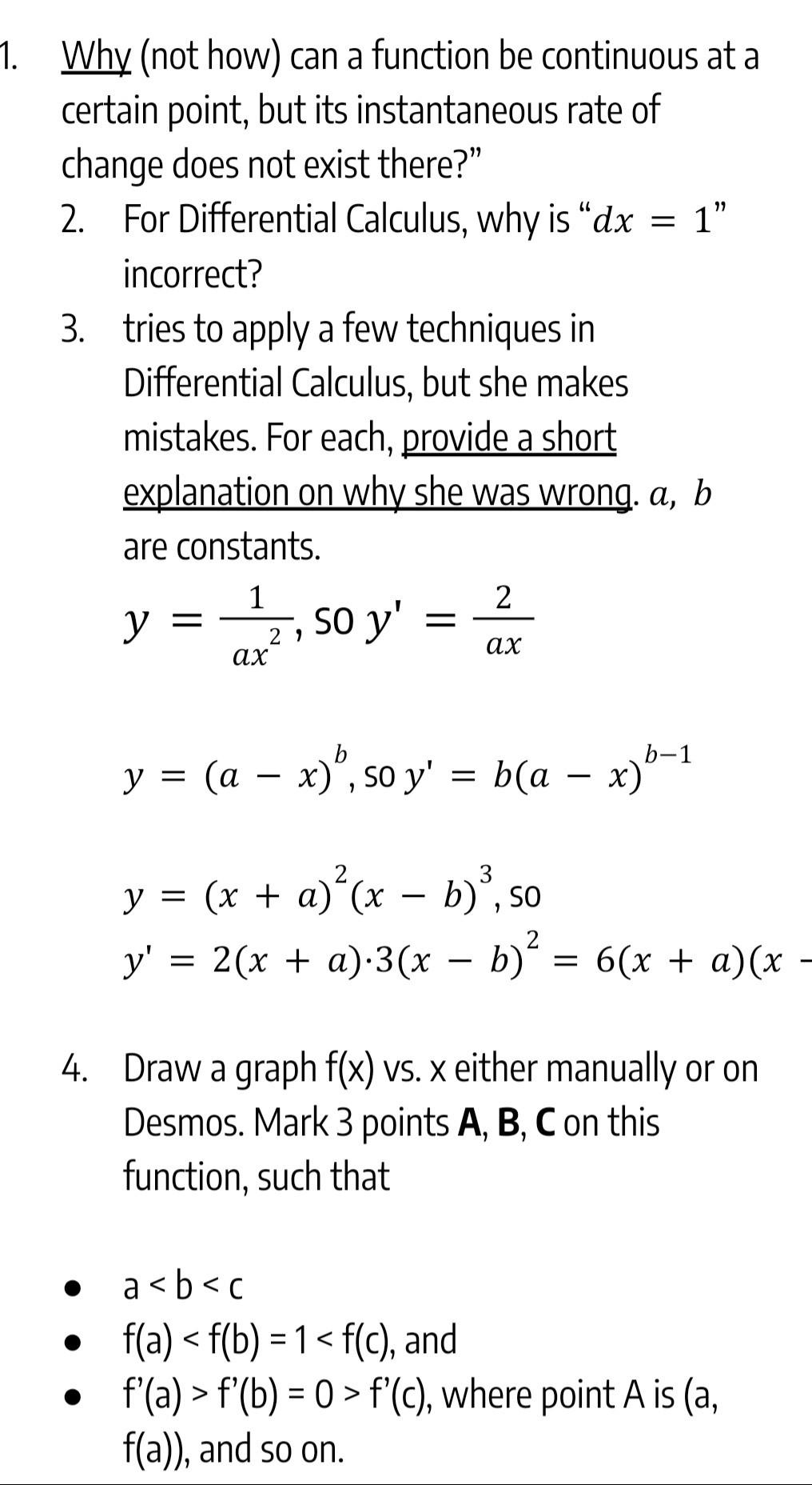 Solved Why (not how) can a function be continuous at a | Chegg.com