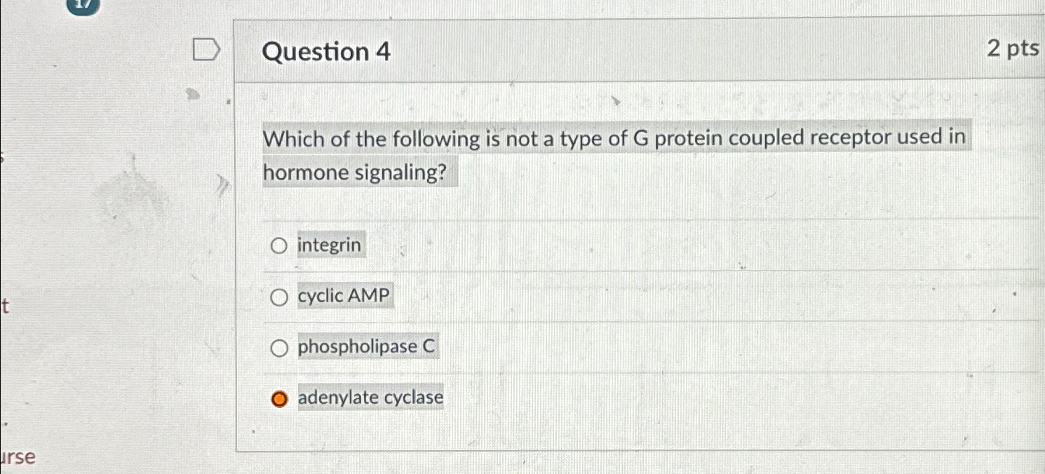 Solved Question 42 ﻿ptsWhich of the following is not a type | Chegg.com