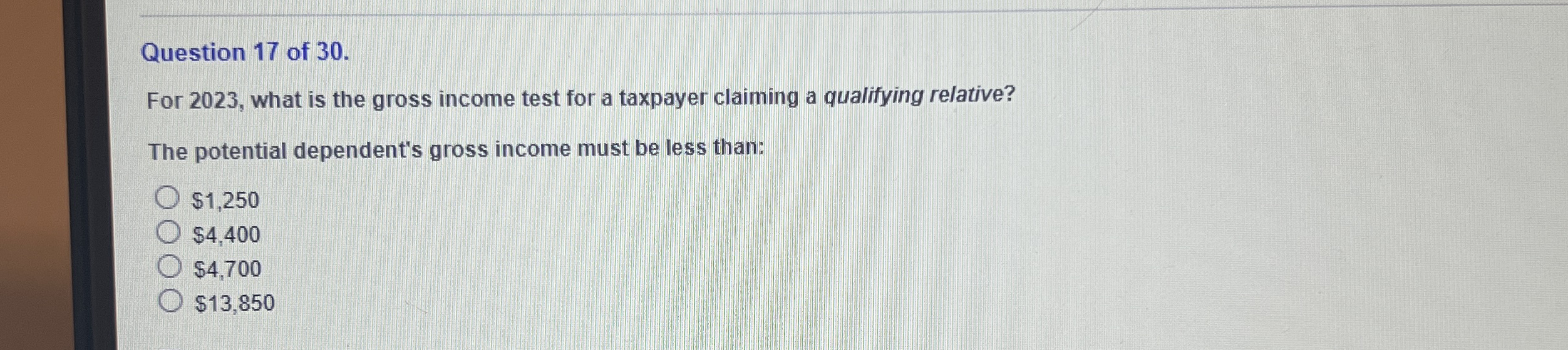 Solved Question 17 ﻿of 30.For 2023, ﻿what is the gross | Chegg.com