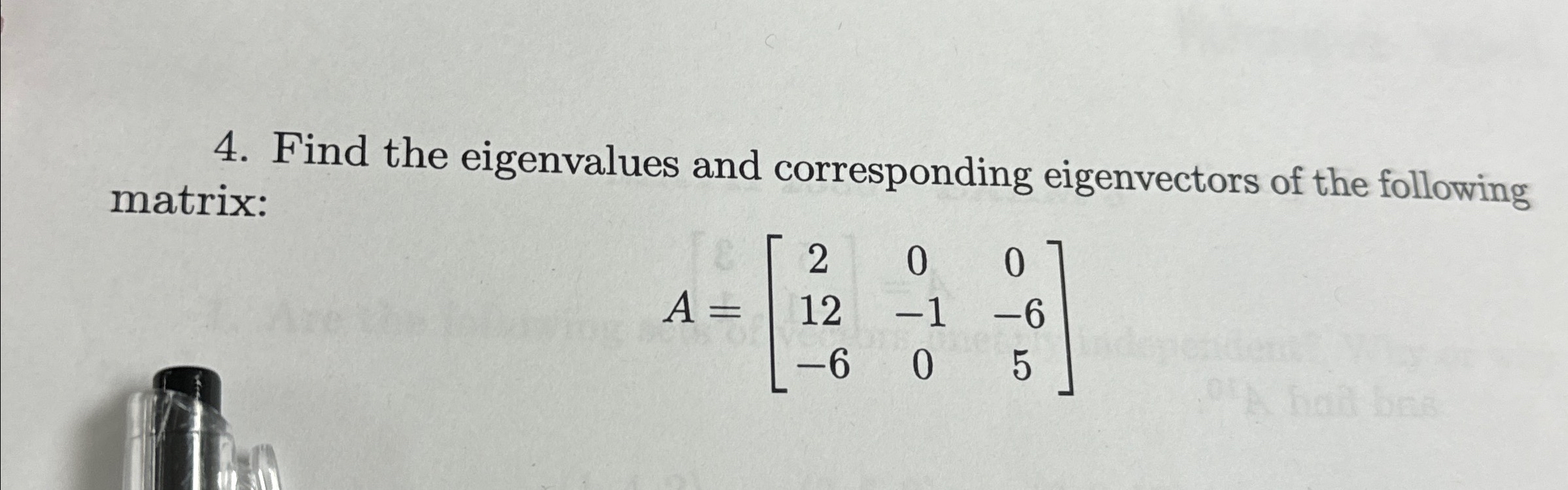 Solved Find the eigenvalues and corresponding eigenvectors | Chegg.com