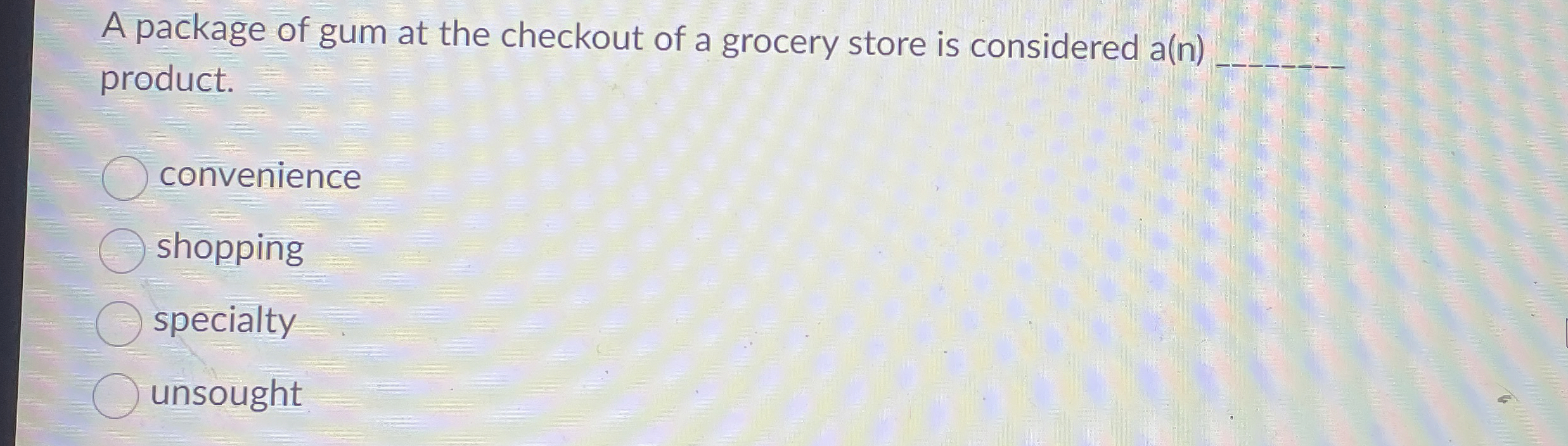 Solved A package of gum at the checkout of a grocery store | Chegg.com