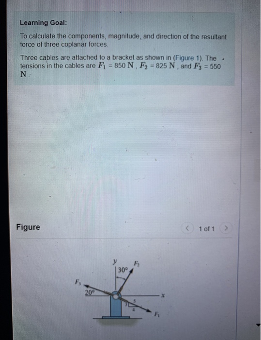 Solved Learning Goal: To calculate the components, | Chegg.com