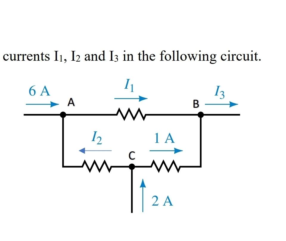 Solved currents I1,I2 and I3 in the following circuit. | Chegg.com Solved currents I1,I2 and I3 in the following circuit. | Chegg.com
