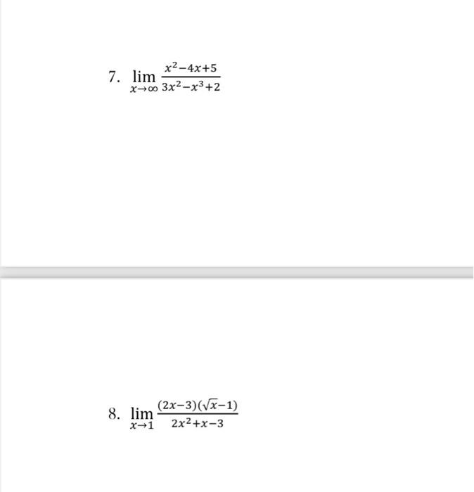 Solved Part A: Calculate the following limit values. (e 1. | Chegg.com