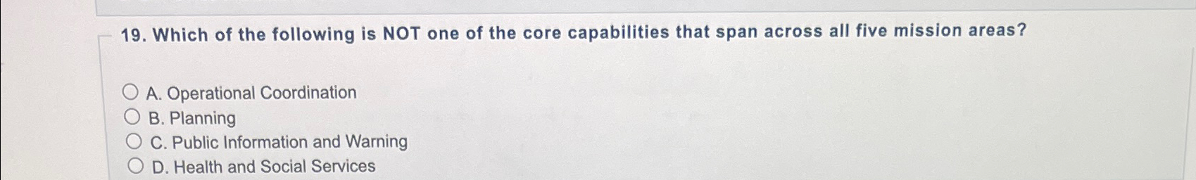 Solved Which of the following is NOT one of the core | Chegg.com