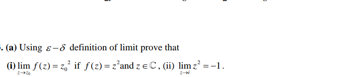 Solved . (a) Using E-8 definition of limit prove that (i) | Chegg.com
