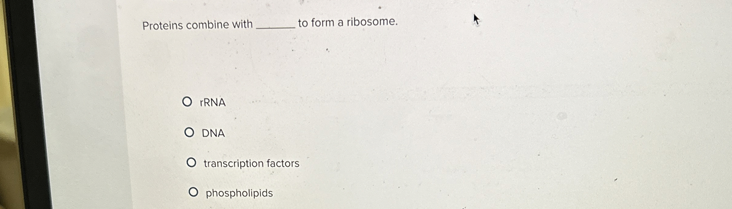 Solved Proteins combine with q, ﻿to form a | Chegg.com