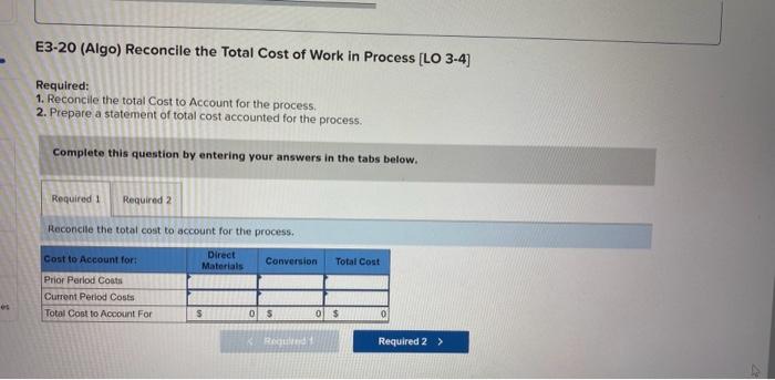 Solved Required information SB (Algo) Calculating Physical | Chegg.com