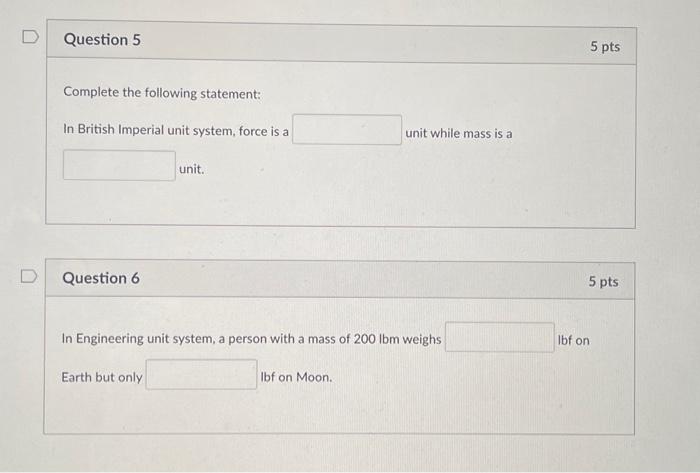 Solved Complete the following statement: In British Imperial | Chegg.com