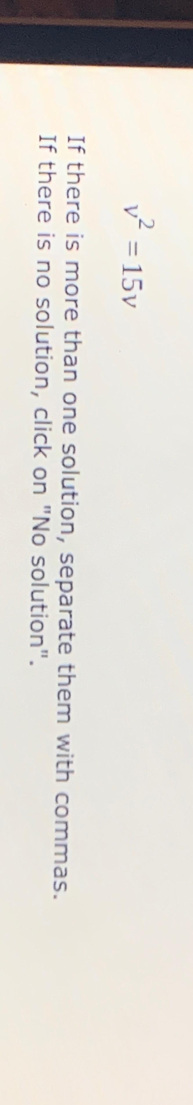 Solved v2=15vIf there is more than one solution, separate | Chegg.com