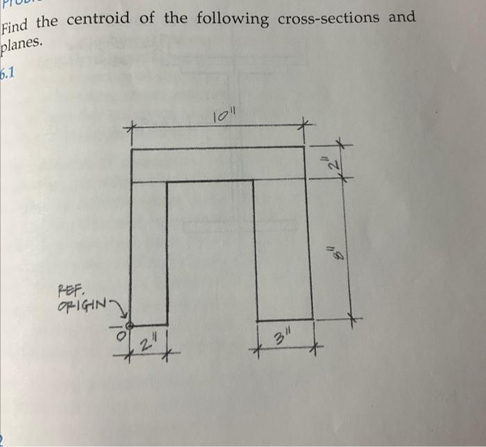 Solved Find the centroid of the following cross-sections and | Chegg.com Solved Find the centroid of the following cross-sections and | Chegg.com