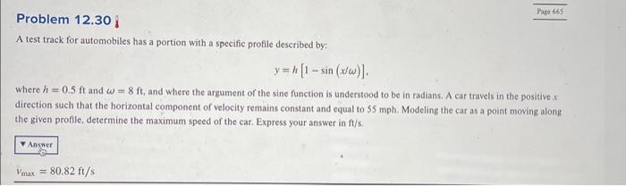 Solved A test track for automobiles has a portion with a | Chegg.com