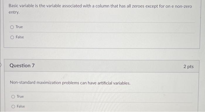 Solved Basic variable is the variable associated with a | Chegg.com