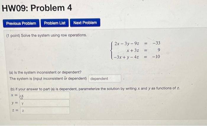 Solved HW09: Problem 4 Previous Problem Problem List Next | Chegg.com