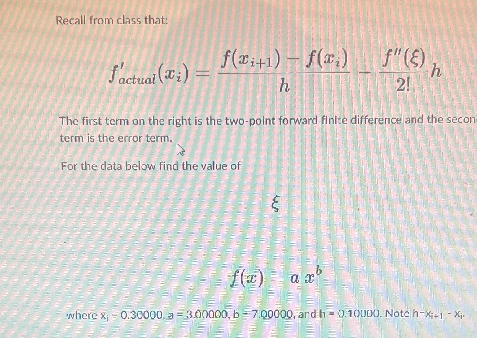 Solved Recall from class | Chegg.com