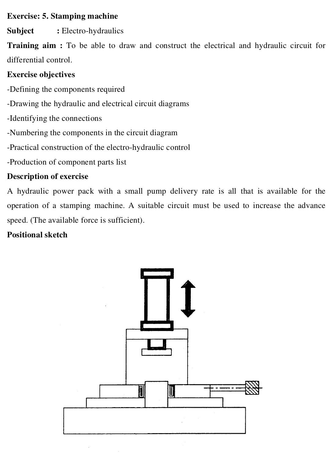Solved Exercise: 5. Stamping machine Subject : | Chegg.com