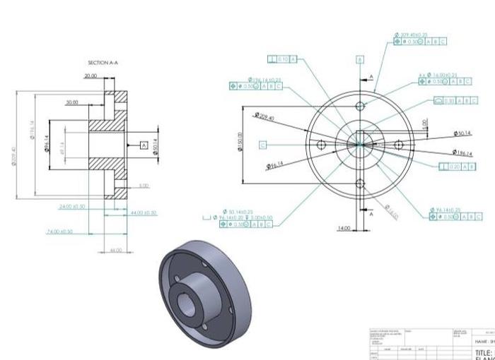Solved aboratory 3: Applying GD\&T in Engineering Drawings | Chegg.com