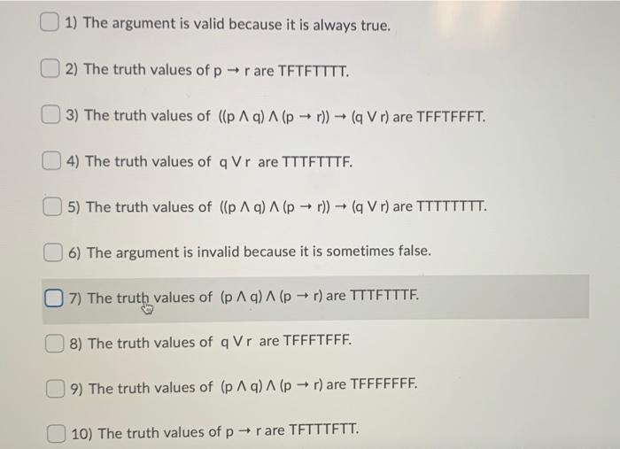Solved Complete the truth table below to determine whether | Chegg.com