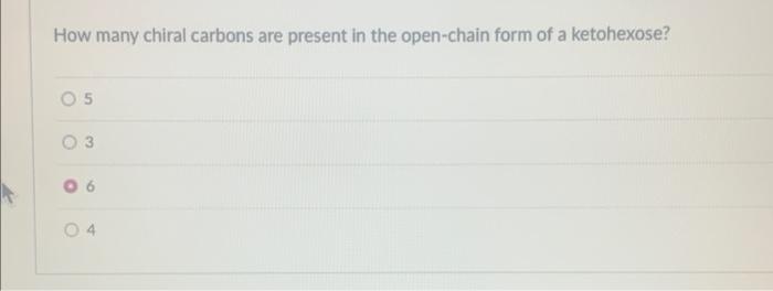 Solved How many chiral carbons are present in the open-chain | Chegg.com