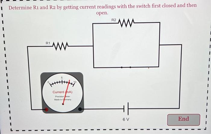 Solved Determine R1 and R2 by getting current readings with | Chegg.com