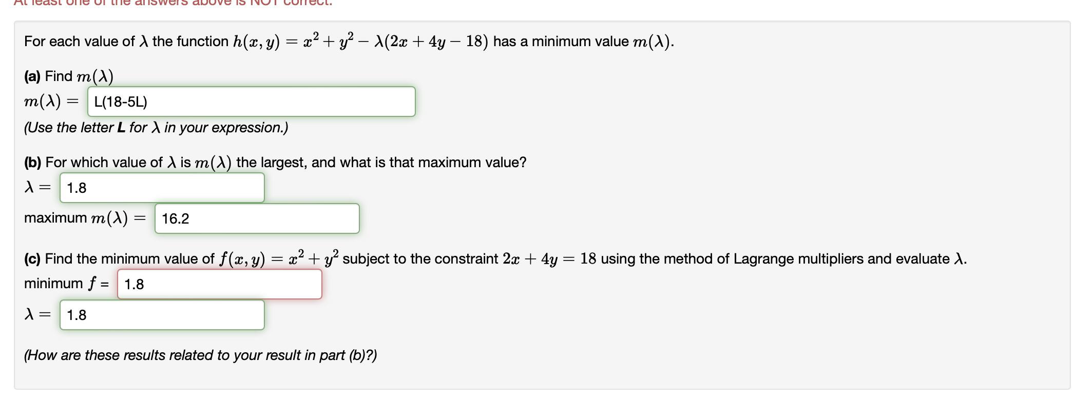 Solved For each value of λ ﻿the function | Chegg.com