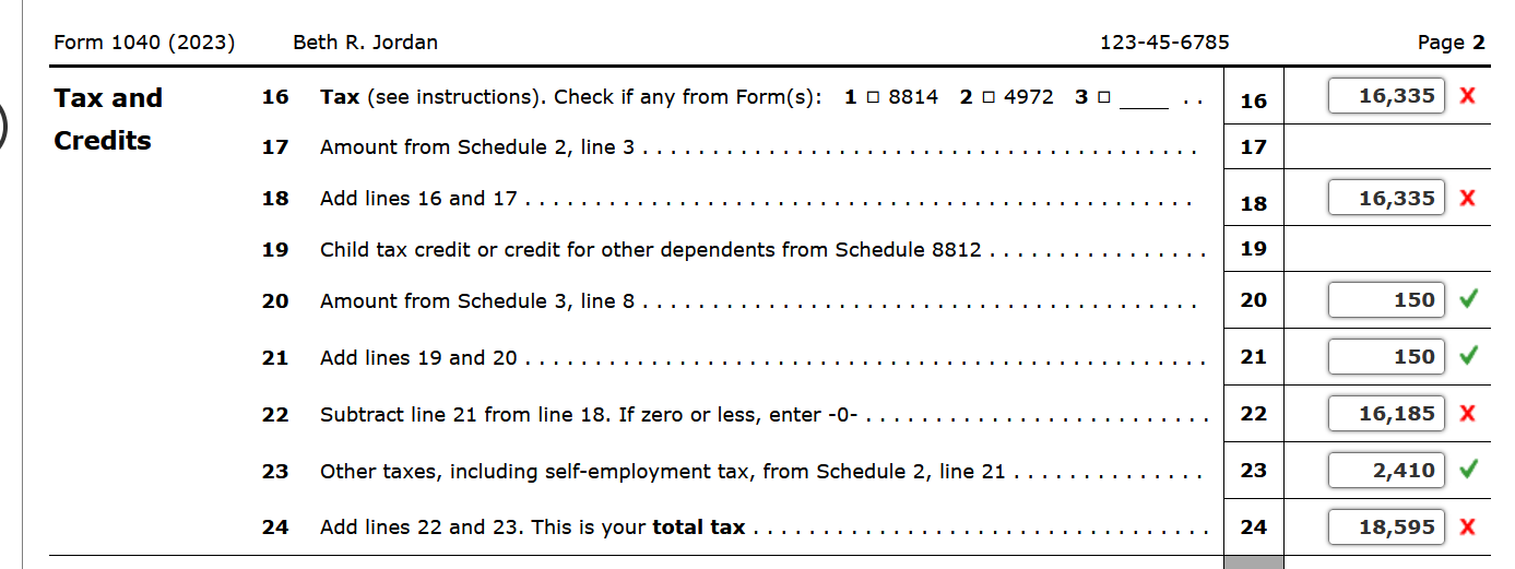 Solved Beth R. ﻿Jordan, CPA, MST, ﻿lives at 2322 ﻿Skyview | Chegg.com