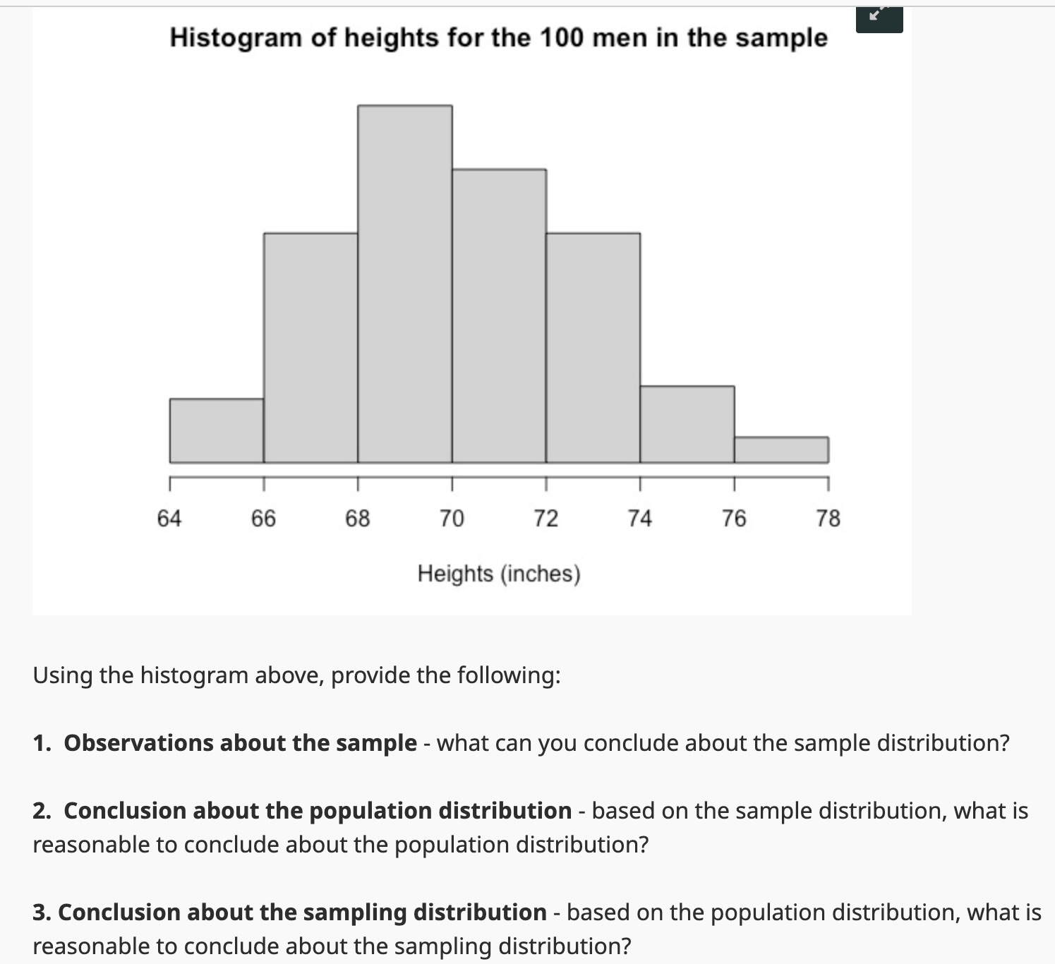 Solved In order to make inferences about the population | Chegg.com