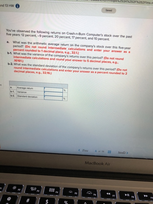 Solved $%253A%252F%252Fims.m and 13 HW Saved You've observed | Chegg.com