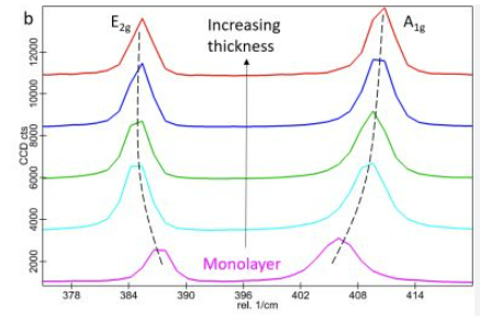 Solved Why does the raman shift of E2g decrease and the | Chegg.com