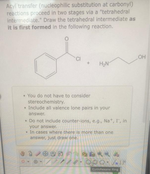 Solved Acyl transfer (nucleophilic substitution at carbonyl) | Chegg.com