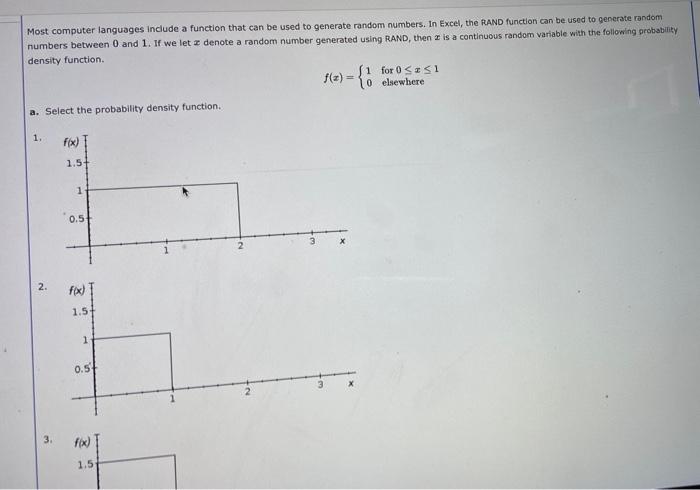 Solved Most computer languages include a function that can | Chegg.com