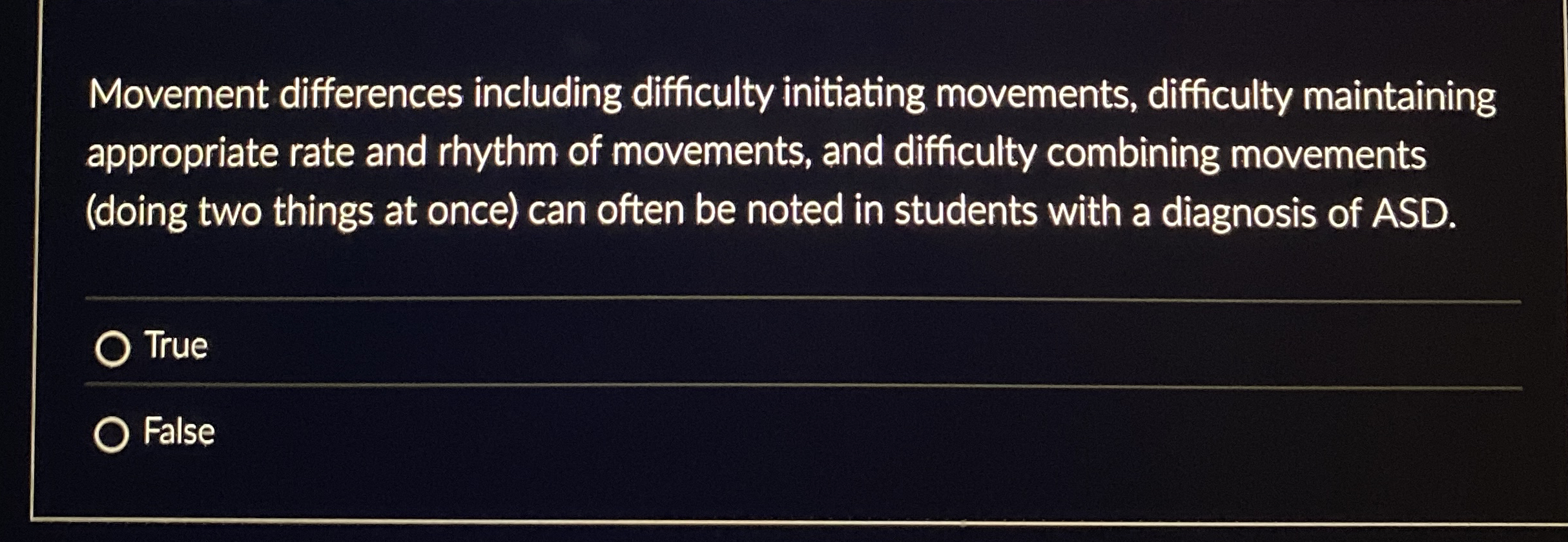 Solved Movement differences including difficulty initiating | Chegg.com