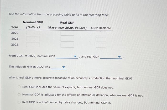 Solved 5. Real versus nominal GDP Consider a simple economy | Chegg.com