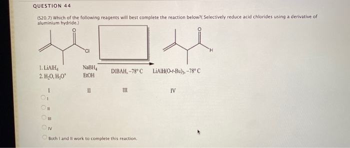 Solved QUESTION 42 (S20.6) What is the most likely product | Chegg.com