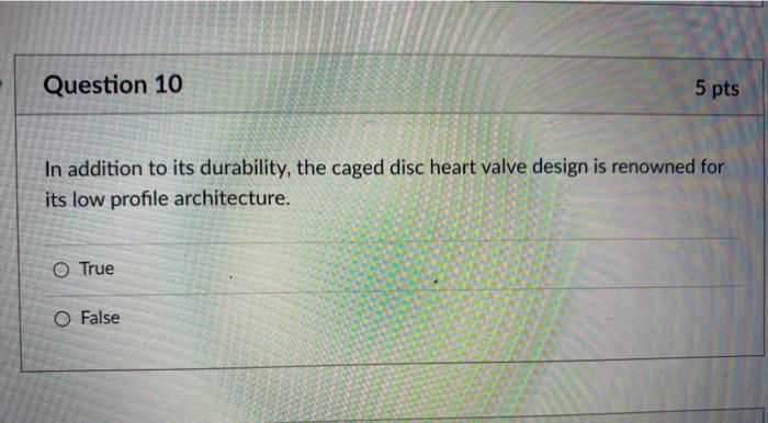 Solved Question 10 5 pts In addition to its durability, the | Chegg.com Solved Question 10 5 pts In addition to its durability, the | Chegg.com