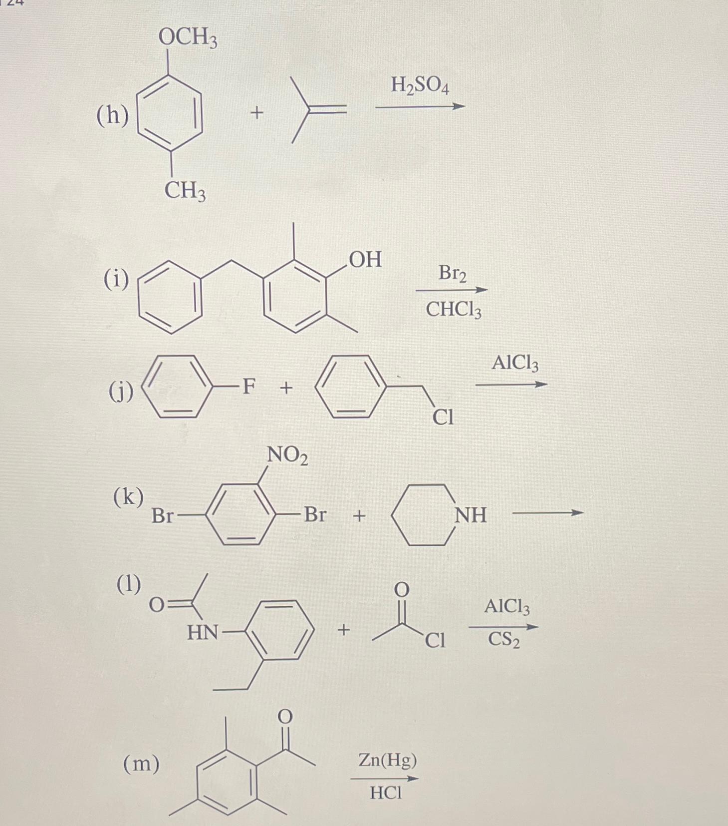 Solved Write the structure of the organic product in each of | Chegg.com