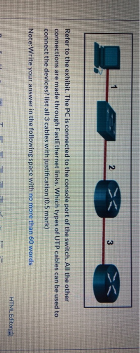 Solved 1 N 3 Refer to the exhibit. The PC is connected to | Chegg.com