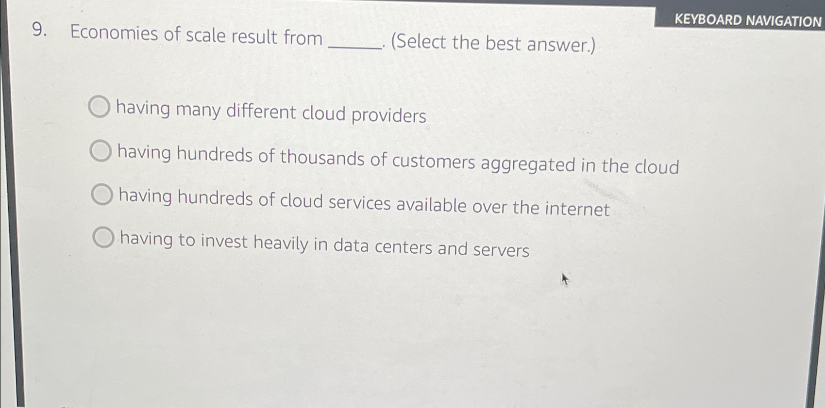 Solved Economies of scale result fromKEYBOARD | Chegg.com