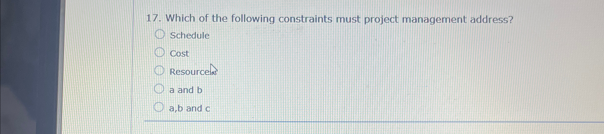 Solved Which of the following constraints must project | Chegg.com