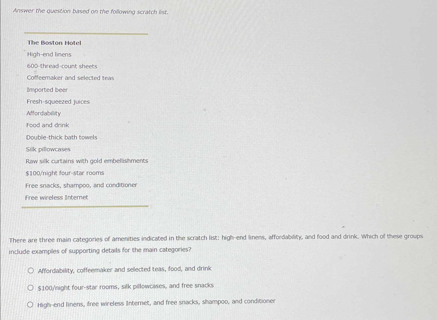 Solved Answer the question based on the following scratch | Chegg.com