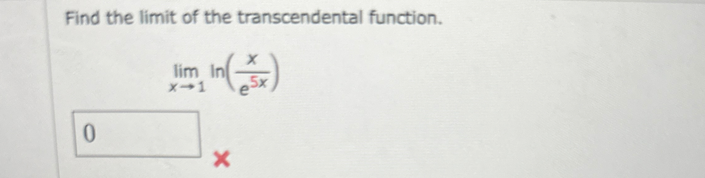 Solved Find the limit of the transcendental | Chegg.com