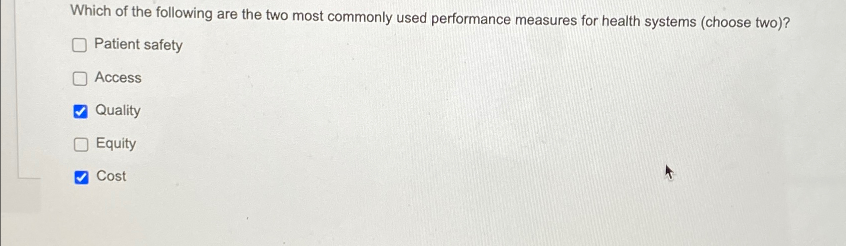 Solved Which of the following are the two most commonly used | Chegg.com