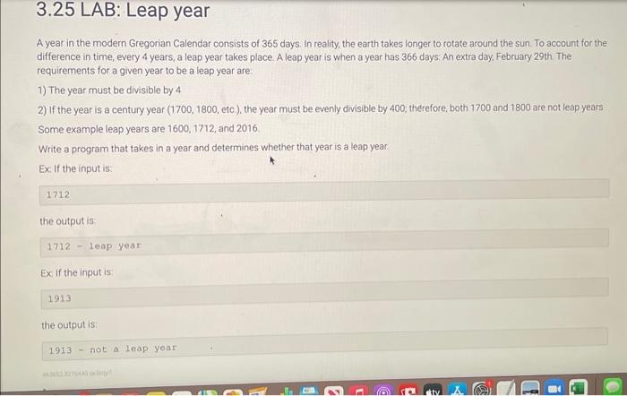 Solved A year in the modern Gregorian Calendar consists of | Chegg.com
