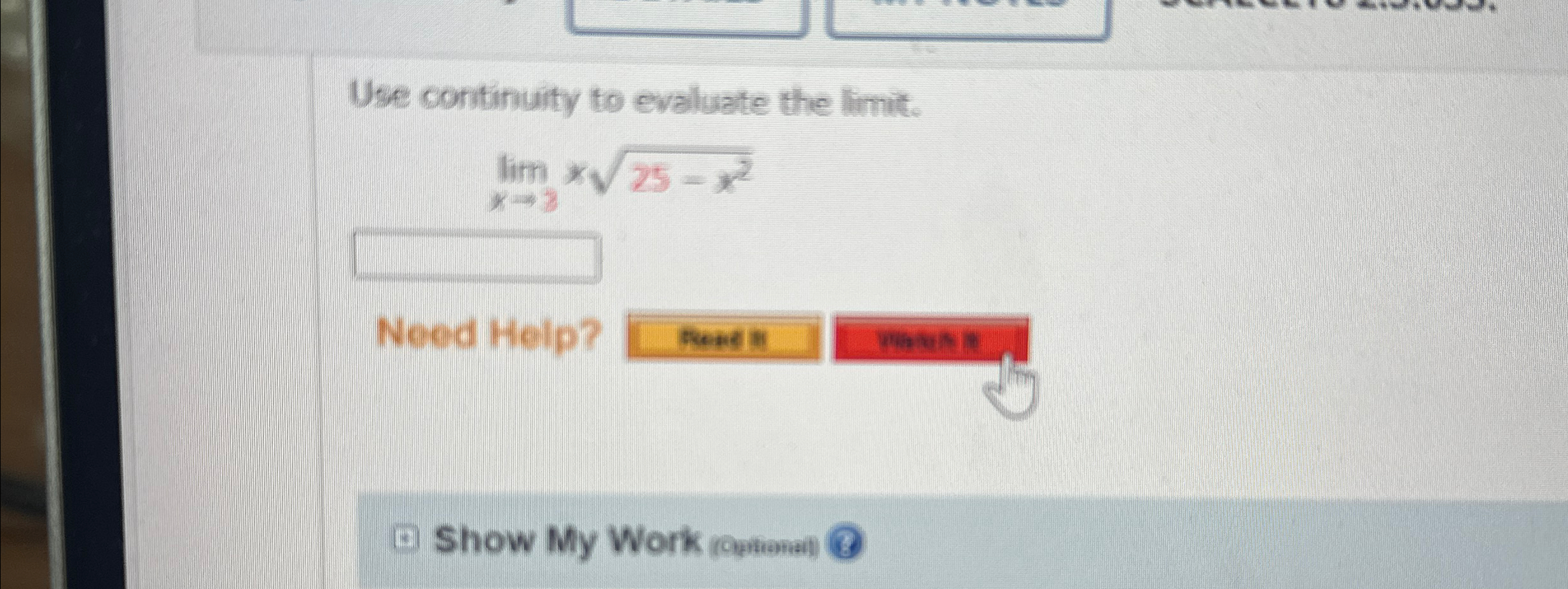 Solved Use continuity to evaluate the | Chegg.com