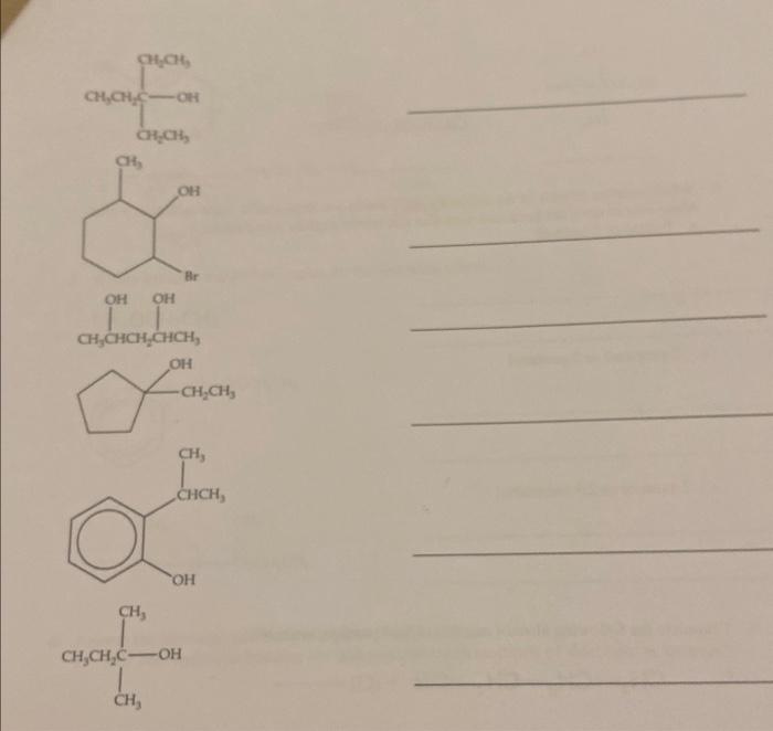 Solved assign IUPAC names to the following alcohols | Chegg.com Solved assign IUPAC names to the following alcohols | Chegg.com
