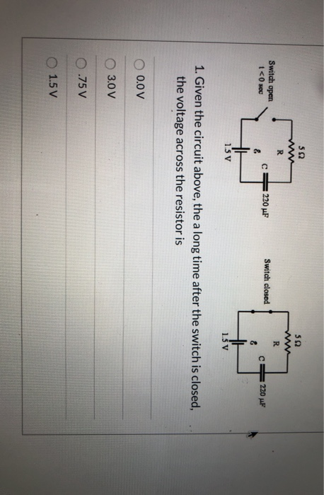 Solved 52 w R 592 w R Switch open 220 uF 1