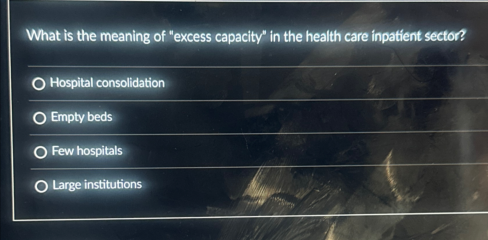 Solved What is the meaning of "excess capacity" in the | Chegg.com
